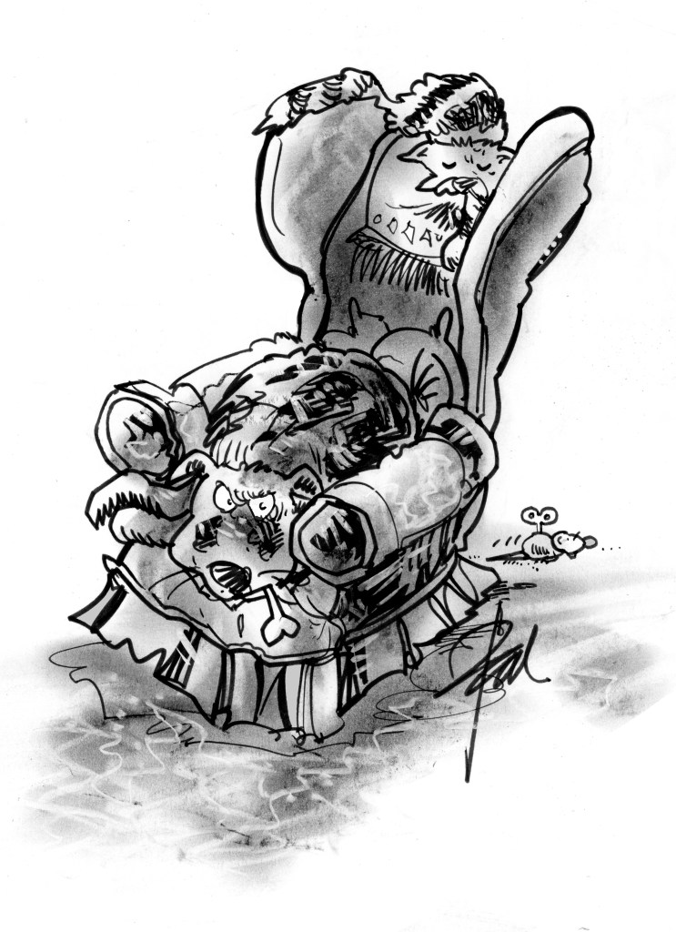 The Battle for the Chair – Paul Davies Cartoons & stuff
