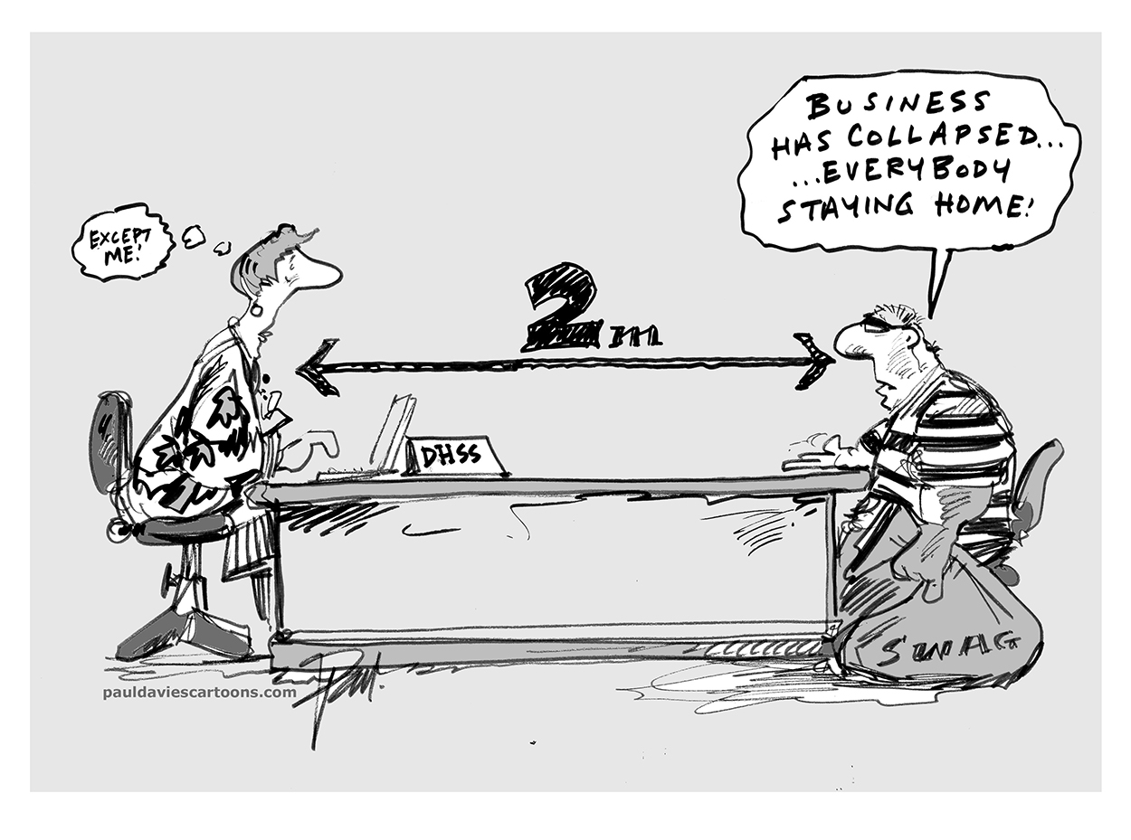 Making a claim? – Paul Davies Cartoons & stuff